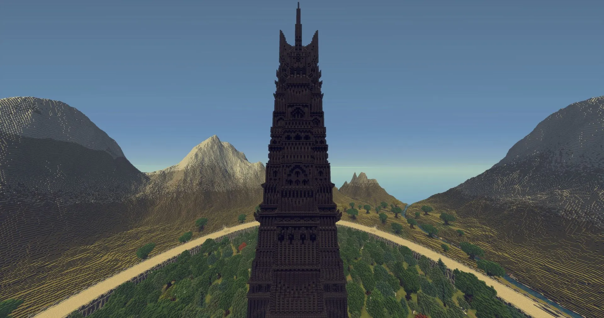 Ultra HD (4K) far render shader screenshots | Minecraft Middle Earth