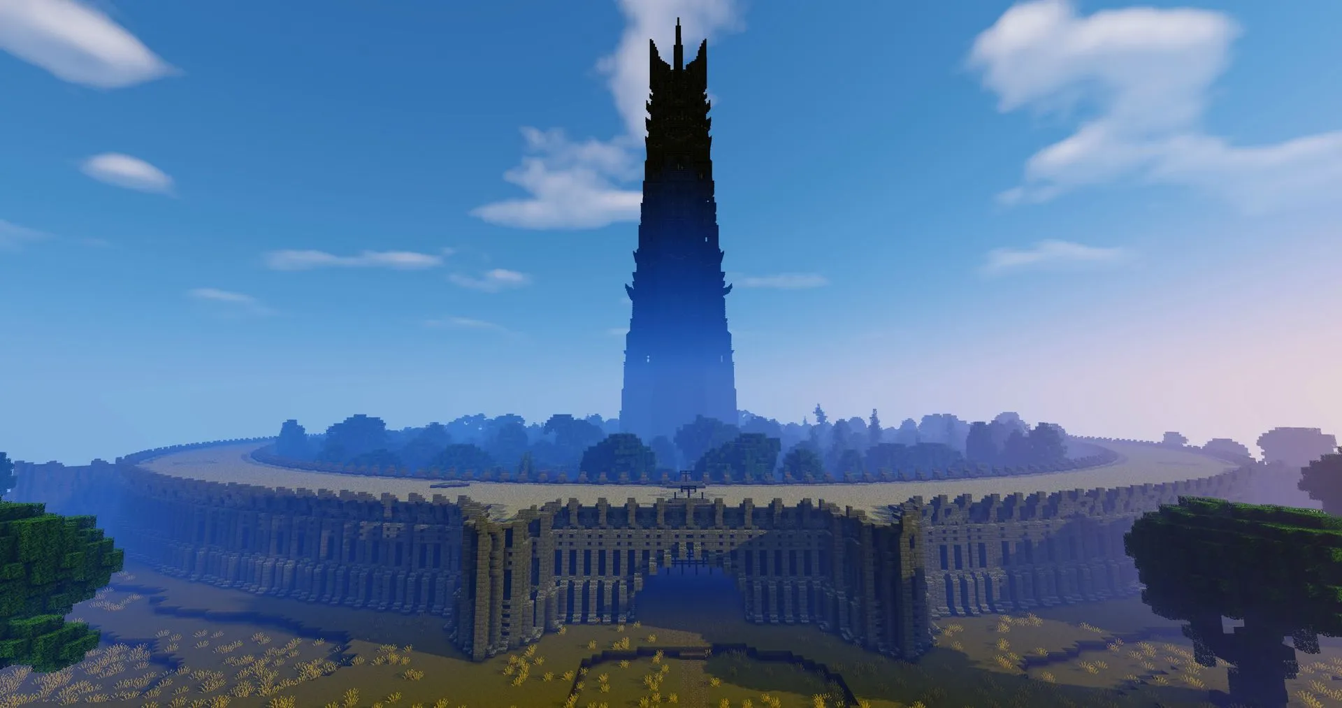 Ultra HD (4K) far render shader screenshots | Minecraft Middle Earth