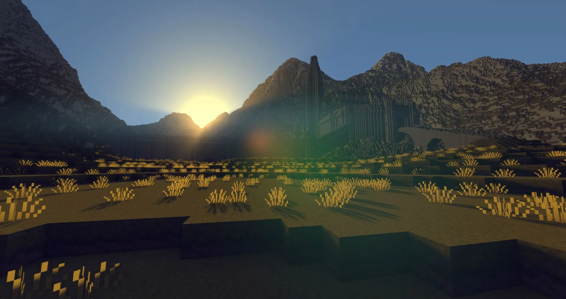 Ultra HD (4K) far render shader screenshots | Minecraft Middle Earth