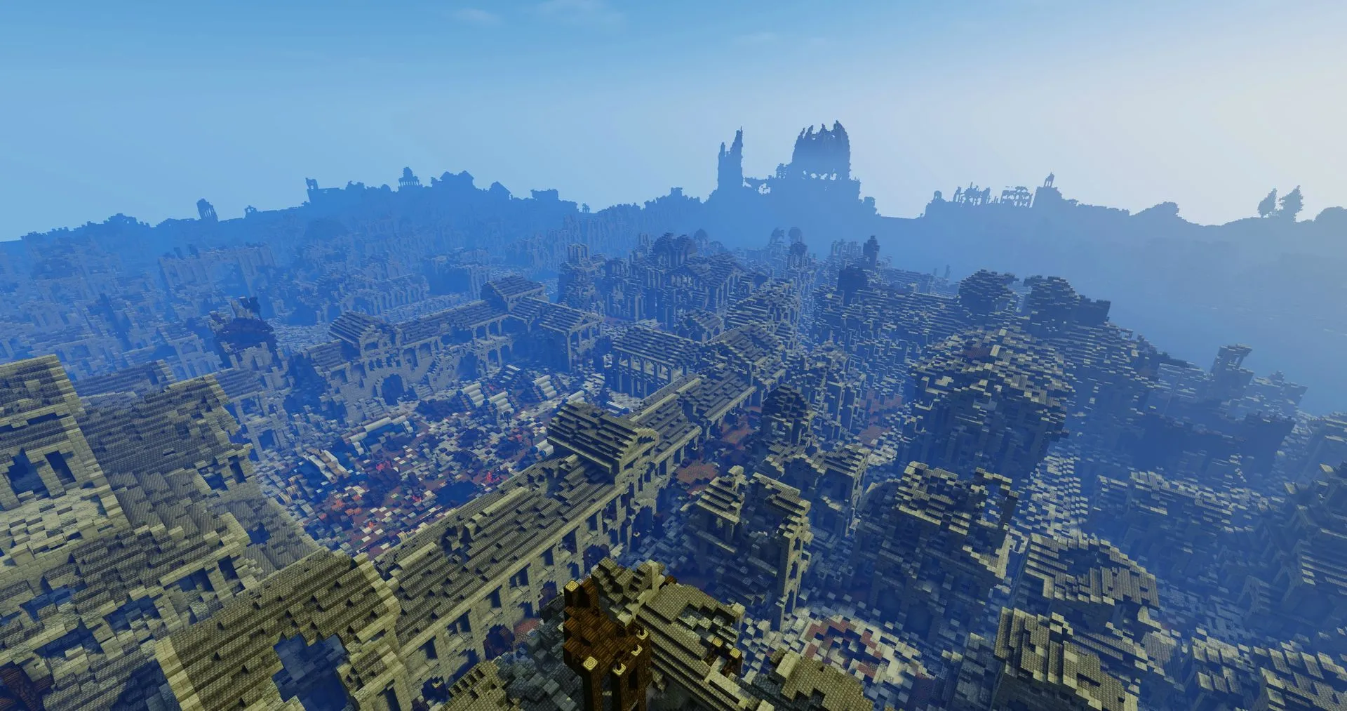 Ultra HD (4K) far render shader screenshots | Minecraft Middle Earth