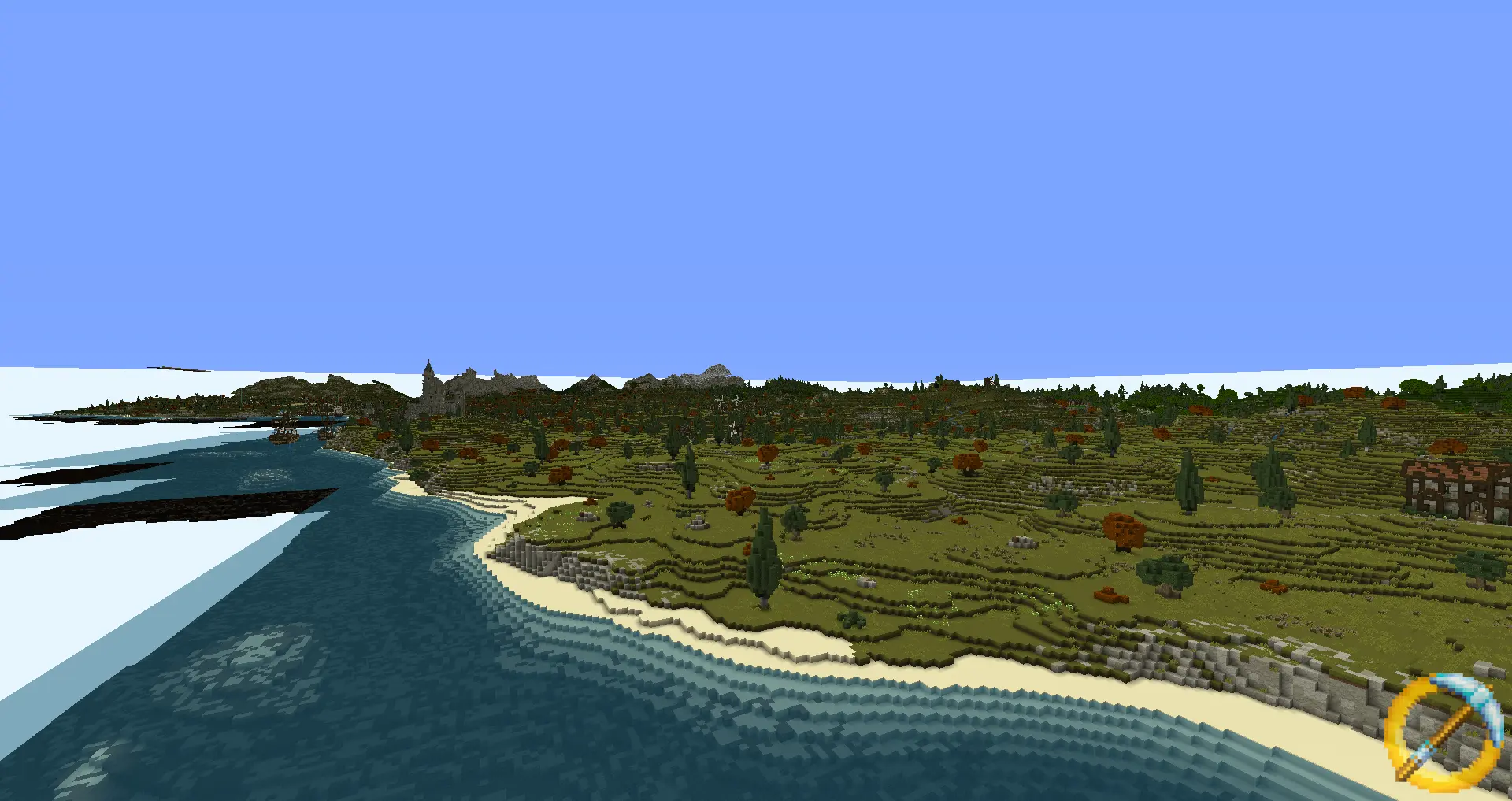 250 Render Distance Test | Minecraft Middle Earth