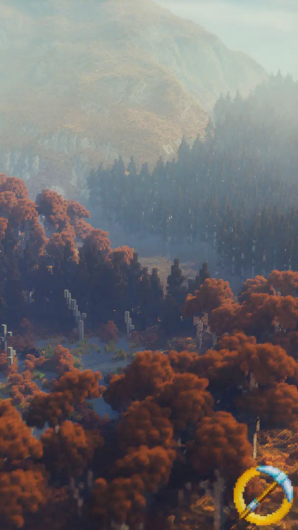 Andrast Vertical Autumn - Bliss Shaders | Minecraft Middle Earth
