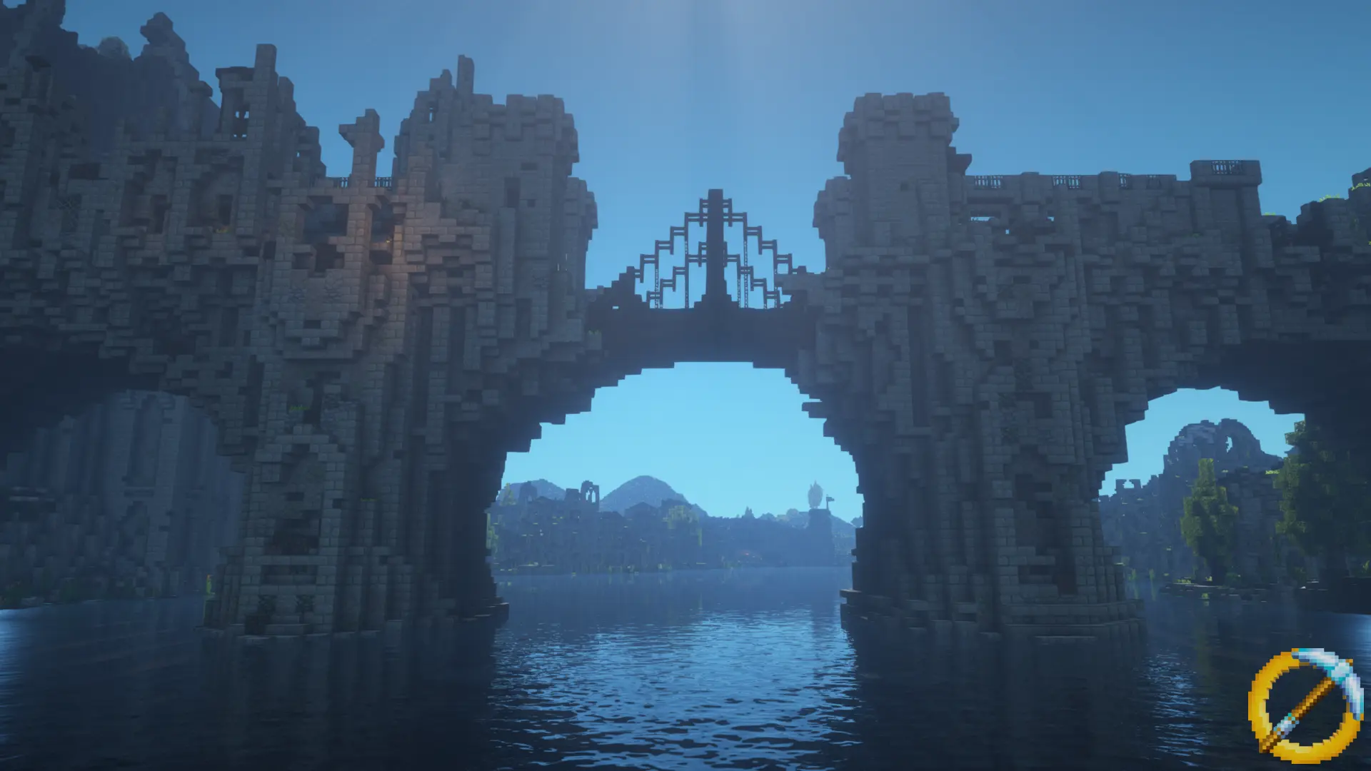 Bridge of osgiliath, noon | Minecraft Middle Earth