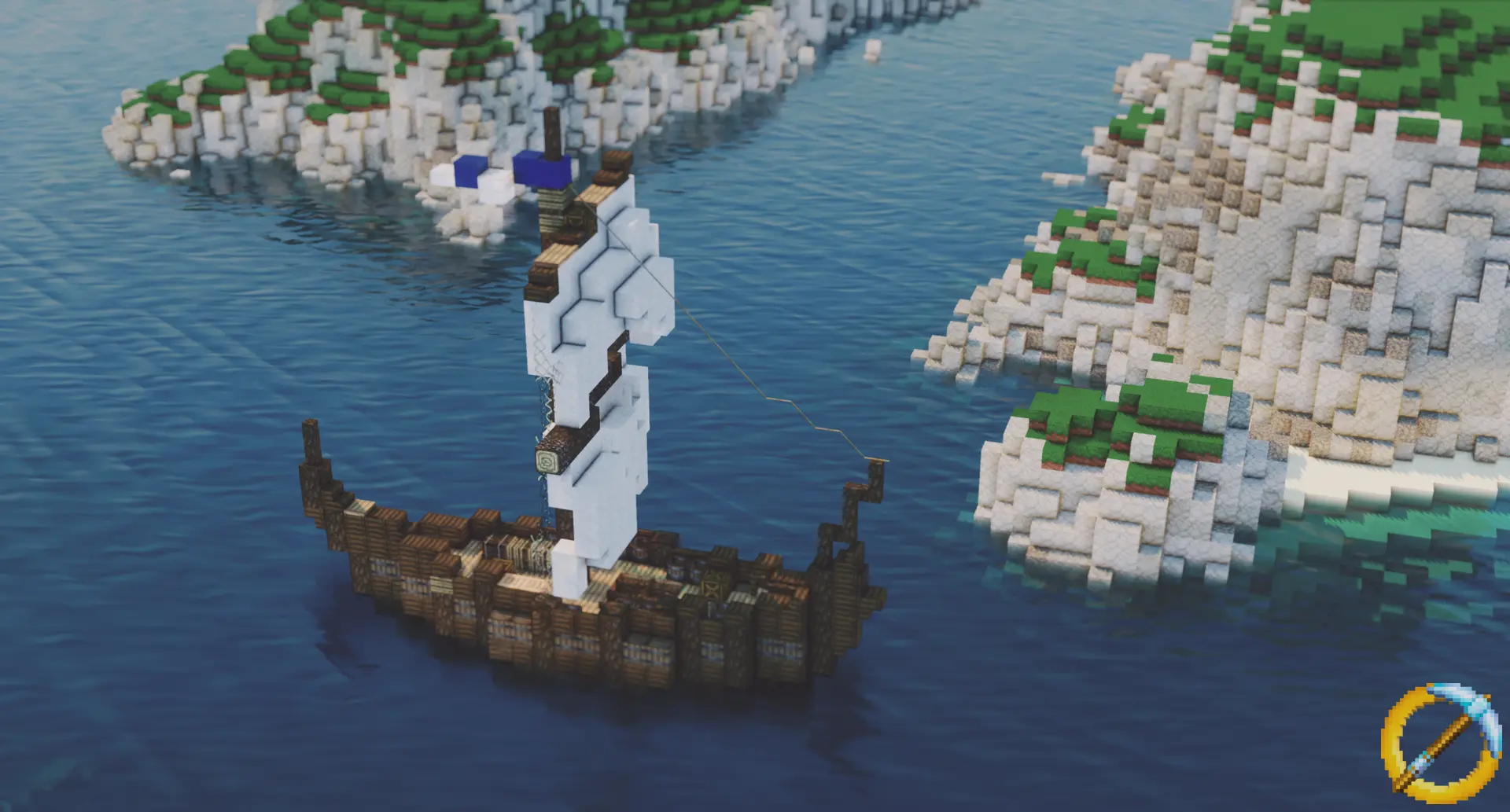 Minecraft Fishing Boat