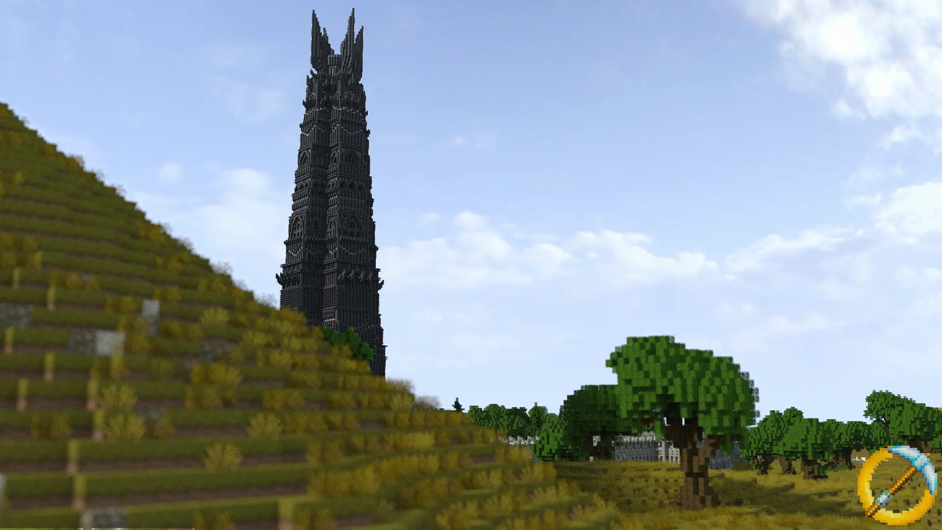 Isengard over the hill | Minecraft Middle Earth