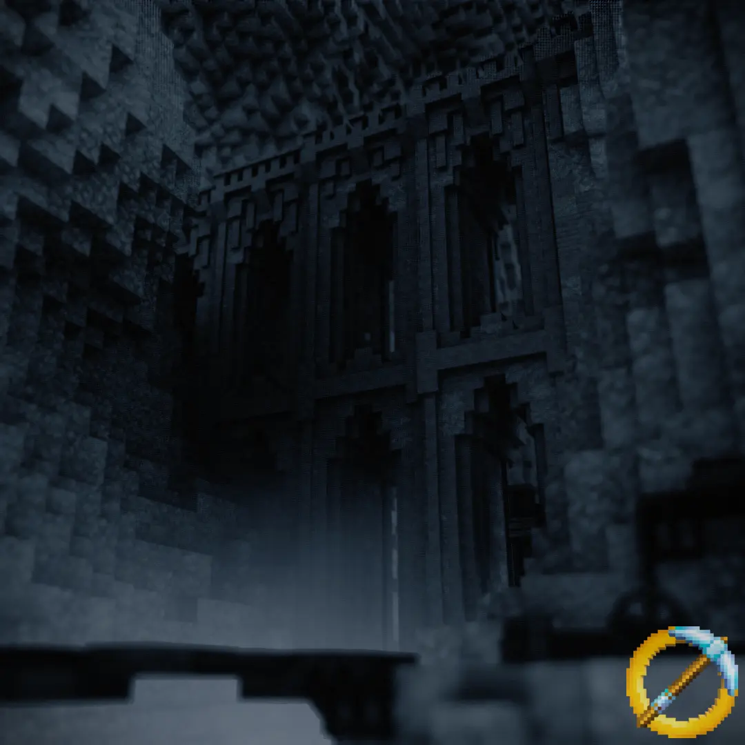 Moviecave Bridge Fog - Bliss Shaders | Minecraft Middle Earth