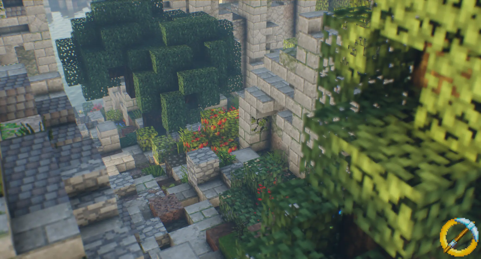 Osgiliath vegetation | Minecraft Middle Earth