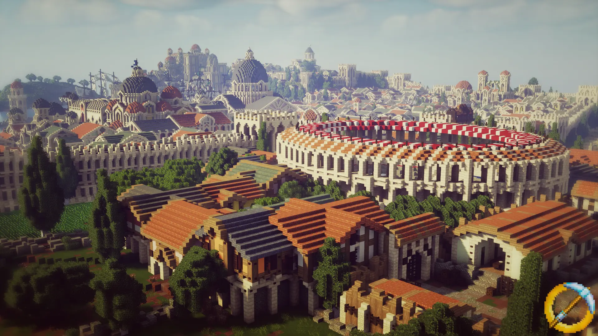 Minecraft Roman City Map Silvereye's Coliseum And Pantheon Uplift