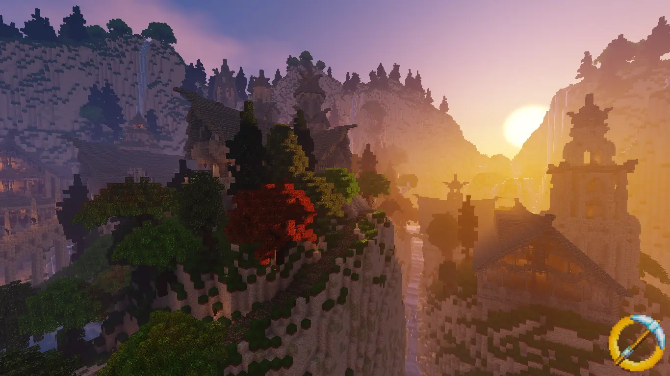 Rivendell at dawn | Minecraft Middle Earth