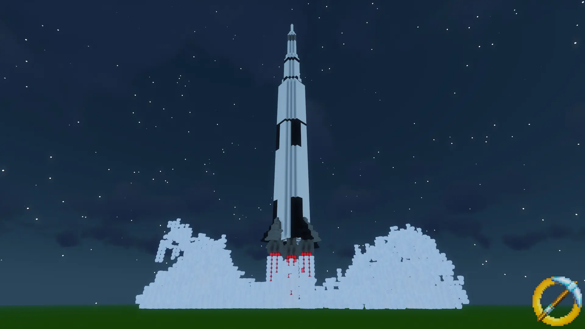 Minecraft Rocket Ship