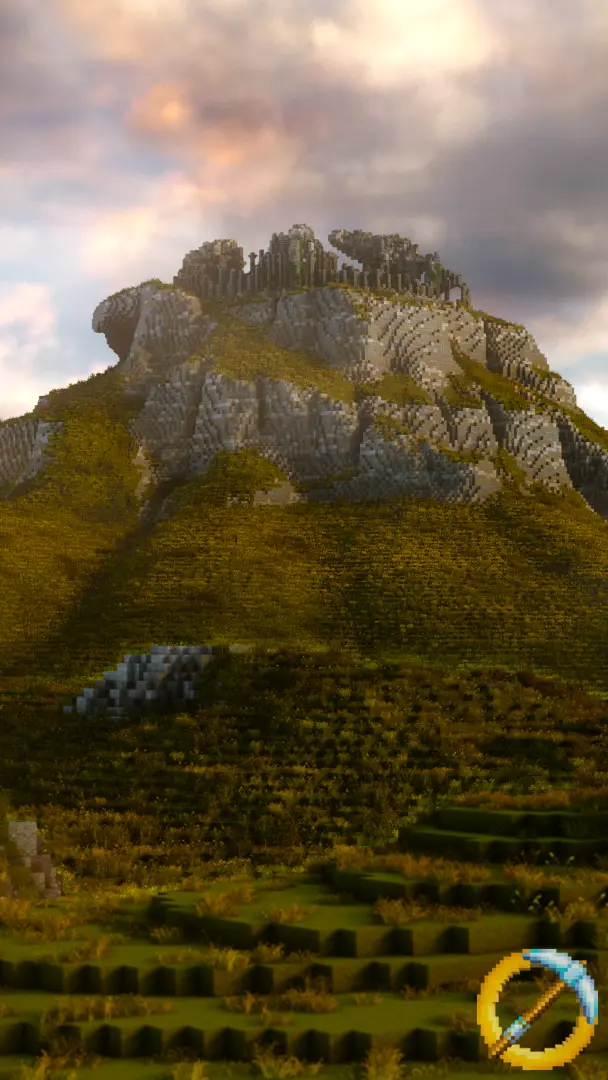 Weathertop Warm Vertical - Bliss Shaders | Minecraft Middle Earth