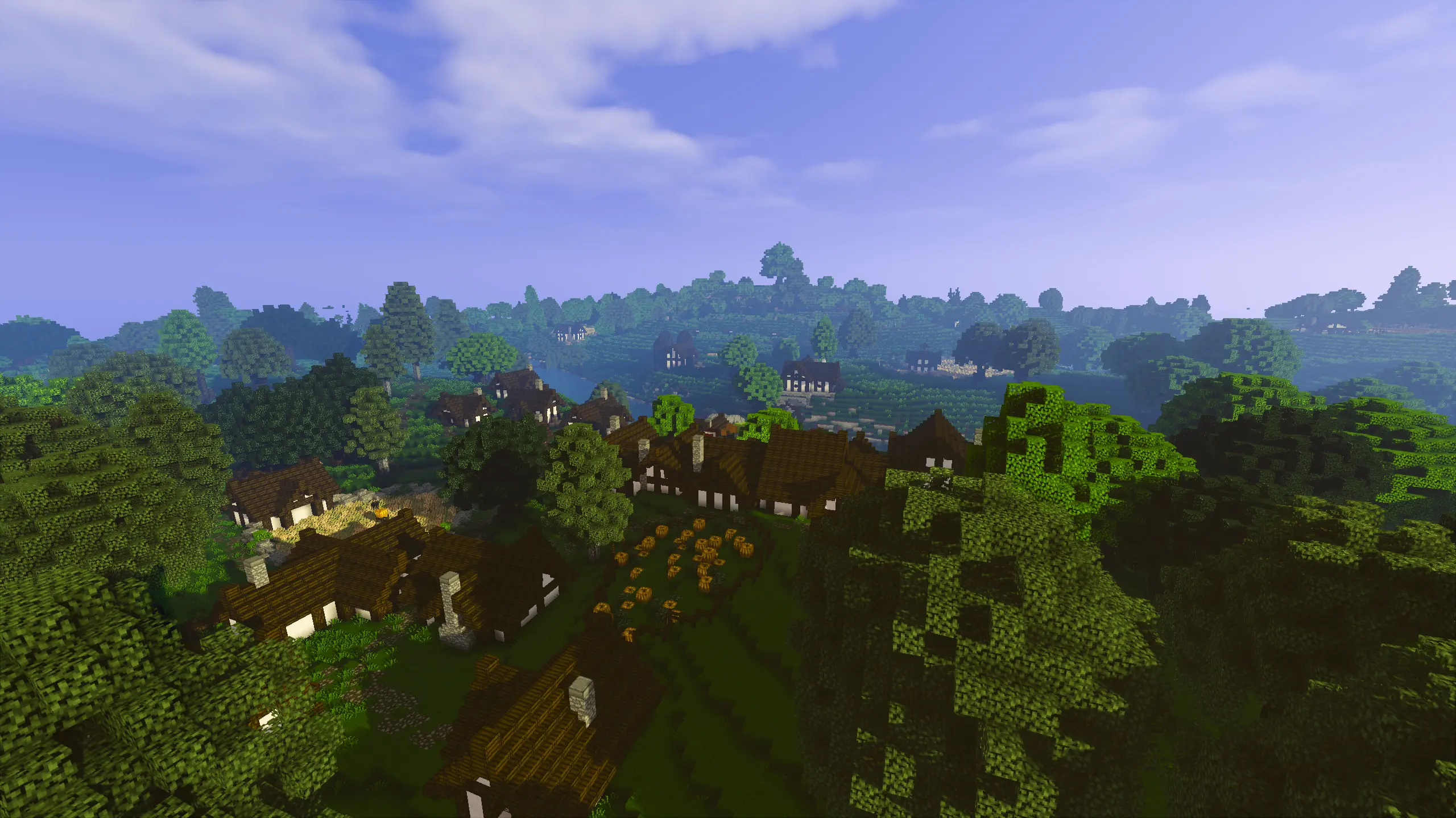 Shire With Bagend In Background | Minecraft Middle Earth